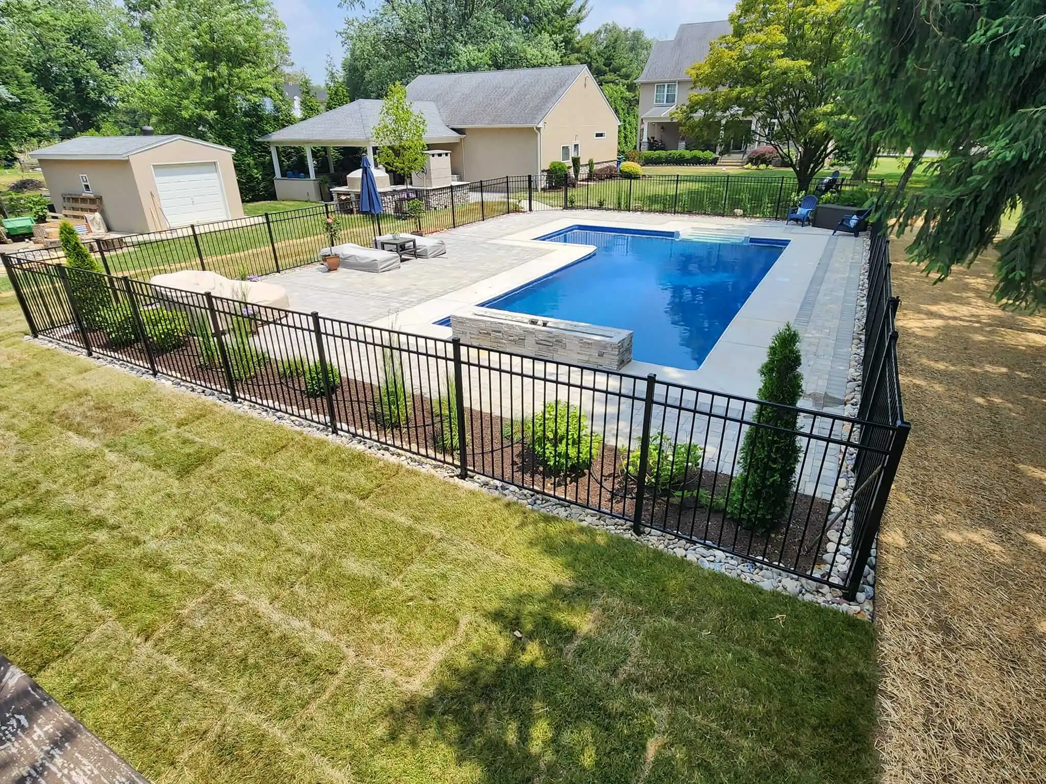 Poolscape Installation Warrington, PA | Di Sandro Landscape